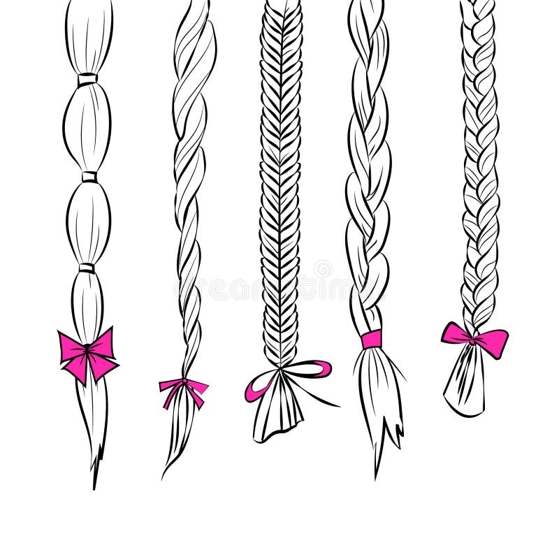 Hair Braid Vector Stock Illustrations – 3,088 Hair Braid Vector Stock ...
