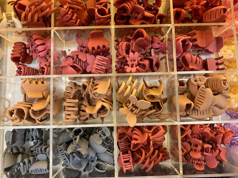 Hair Claw, Hair Crab, Hair Buckle, Hair Clips in Box Case and Various ...