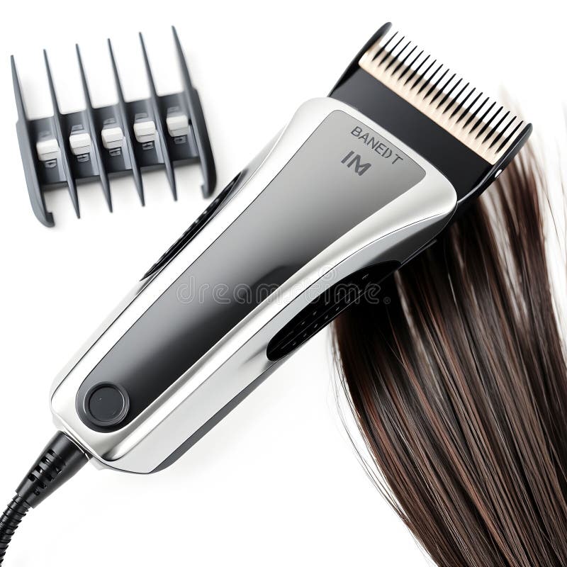 Hair Clipper Isolated on the White Background Stock Illustration ...