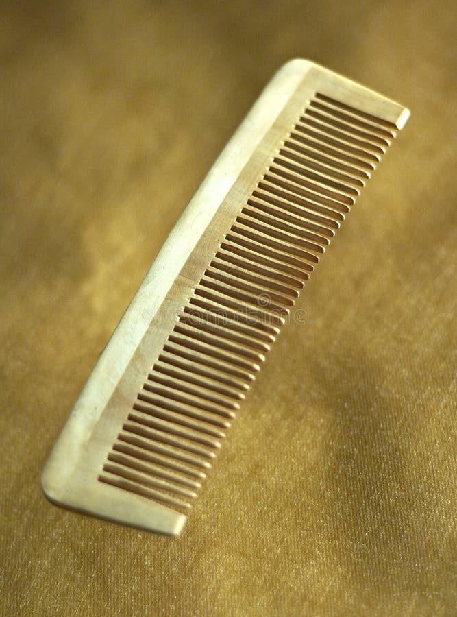 Beautiful Woman with Long Hair and Comb Stock Image - Image of ...