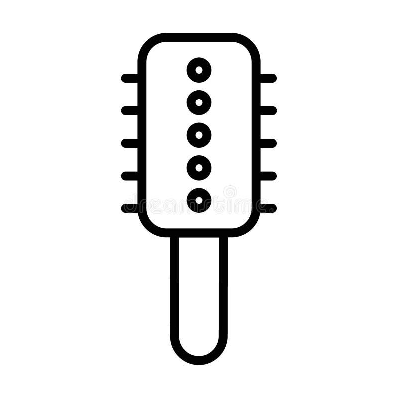 Hair Comb Icon Design in Filled and Outlined Style Stock Vector ...