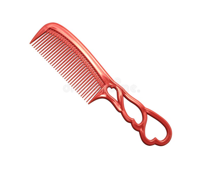 Hair Comb Isolated on White Background. Stock Illustration ...