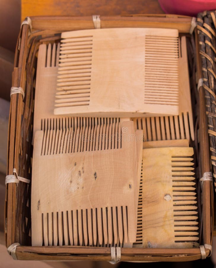 Hair Comb made of wood stock photo. Image of barber, hairstyle - 97144972