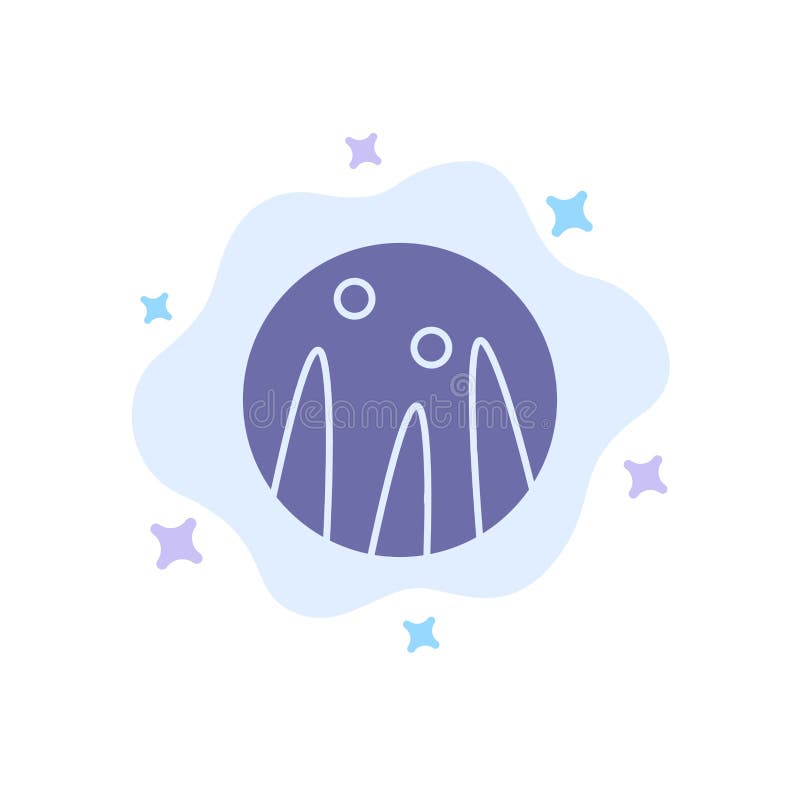 Hair Conditioning, Hair Therapy, Hair Treatment Blue Icon on Abstract ...