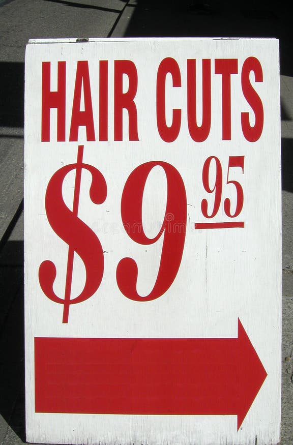 Hair Cuts Sign stock photo. Image of price, haircuts, cuts - 21736
