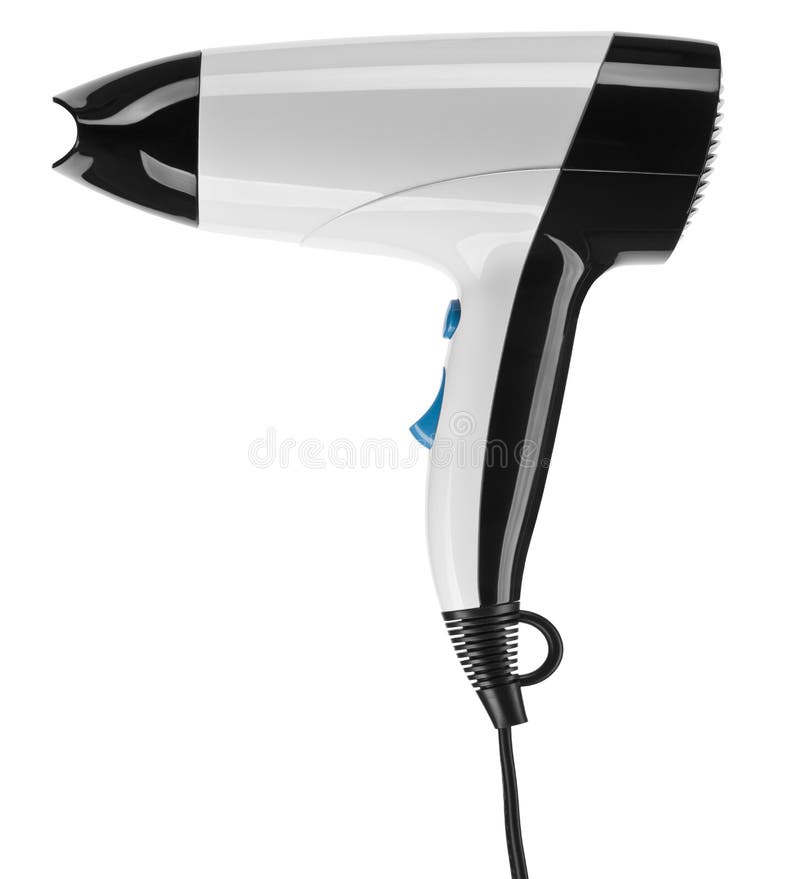 Hair Dryer Isolated On White Background Stock Illustration