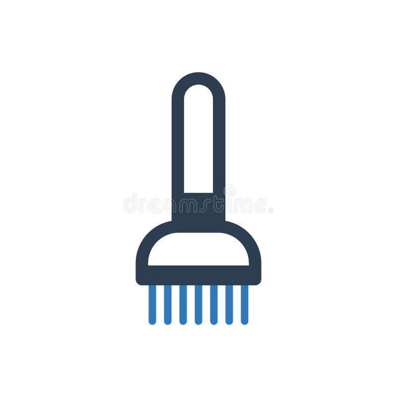 Hair Dye Brush Icon stock vector. Illustration of coloring - 377971923