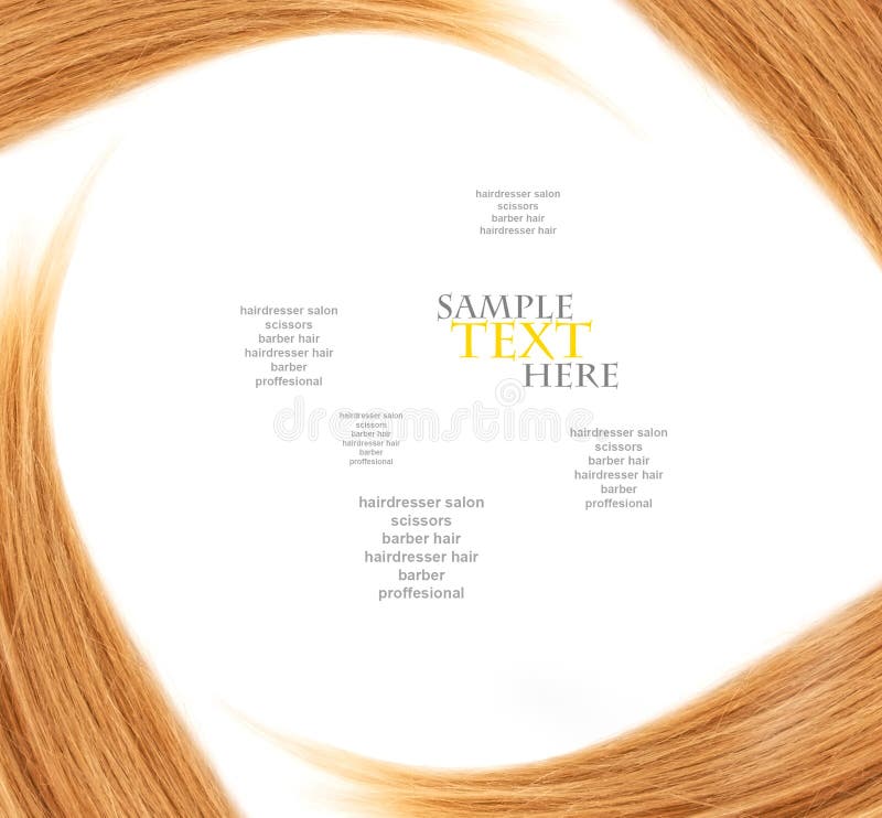 Pink Hair Girl Frame Border Stock Illustration - Illustration of ...