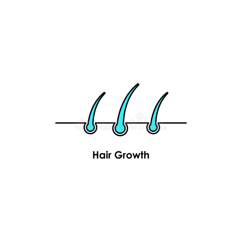 Hair Growth, Hair Icon, Hair Treatment Icon Vector Graphics Stock ...