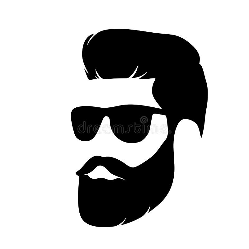 Man Hair Icon for Barbershop Stock Vector - Illustration of barbershop ...