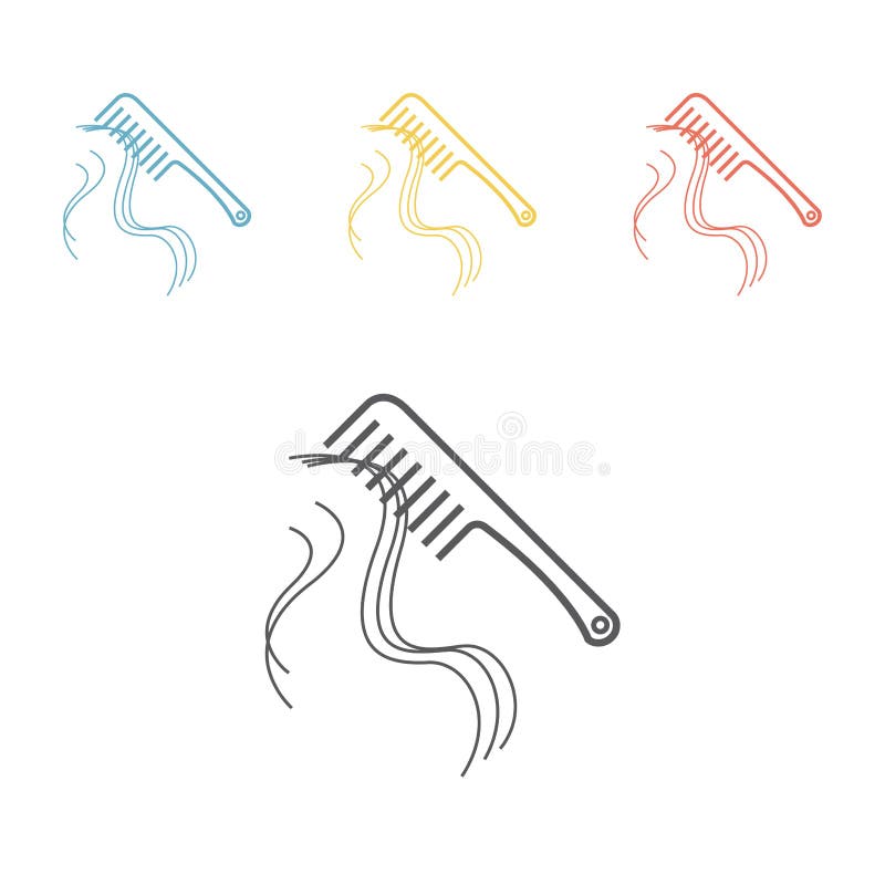 Hair Loss. Vector Illustration. Stock Vector - Illustration of human ...