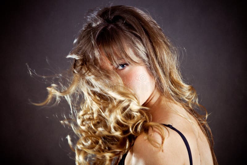 Hair in motion stock photo. Image of shiny, beautiful - 13581166