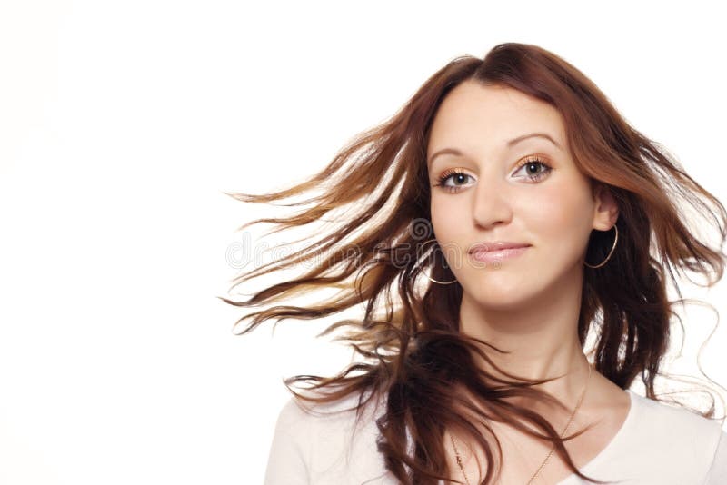 Hair in motion stock photo. Image of hairstyle, model - 16590500
