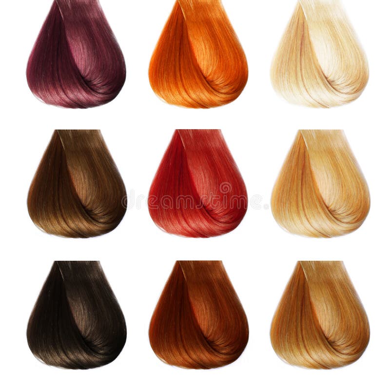 Hair Colors Set stock image. Image of salon, dark, lock - 23228603