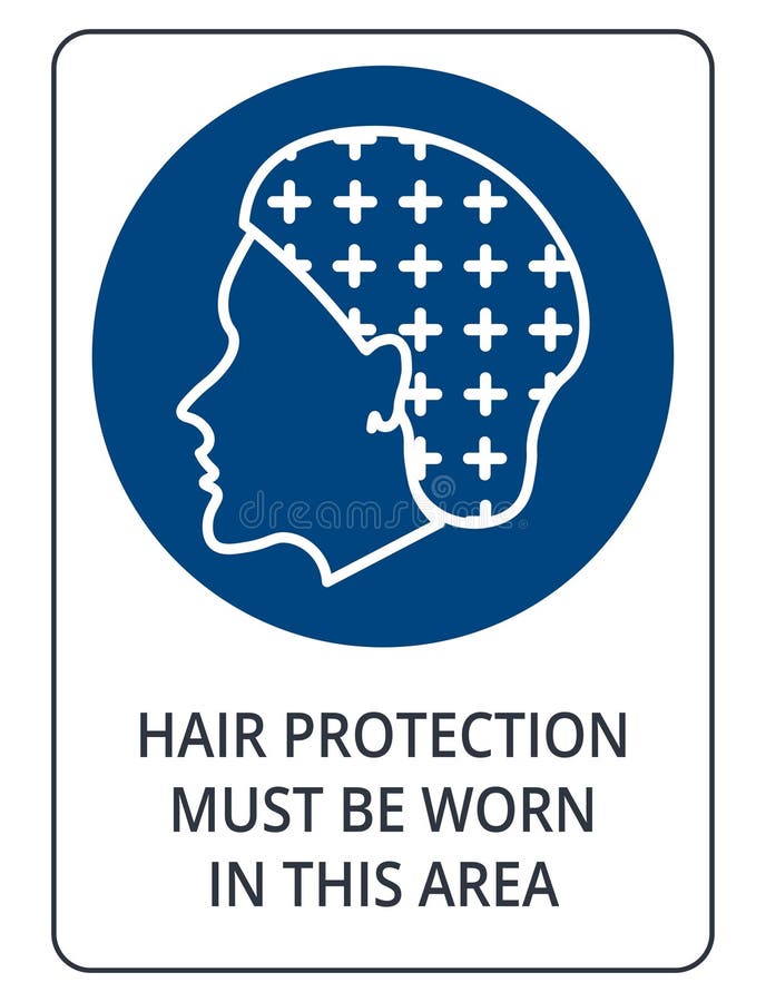 Hair Protection Symbol with Label Stock Vector - Illustration of ...