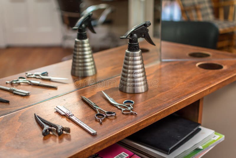 Hair Salon stock photo. Image of salon, black, hairdresser - 99847736