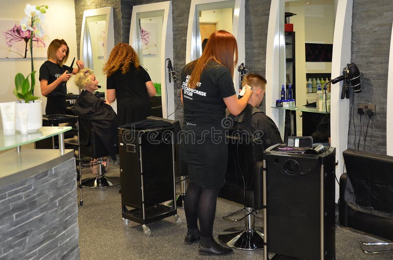Hair salon editorial stock photo. Image of cuts, beauty - 84350498