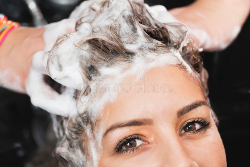 Black Woman Shampooing Hair Stock Photos - Free & Royalty-Free Stock ...