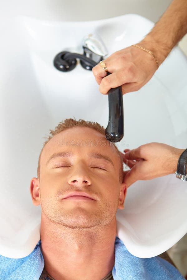 Hair Salon. Men`s Haircut. Cutting. Stock Photo - Image of human, 2024: ...