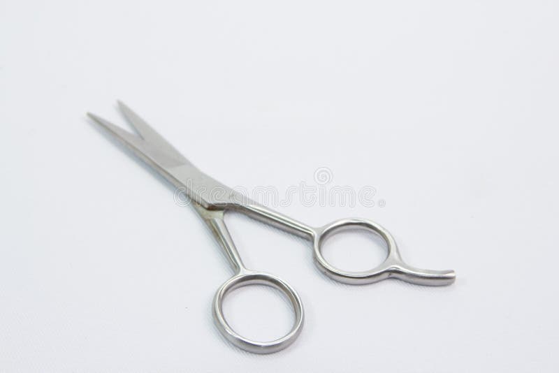Hair scissors stock photo. Image of open, white, scissors - 41086252