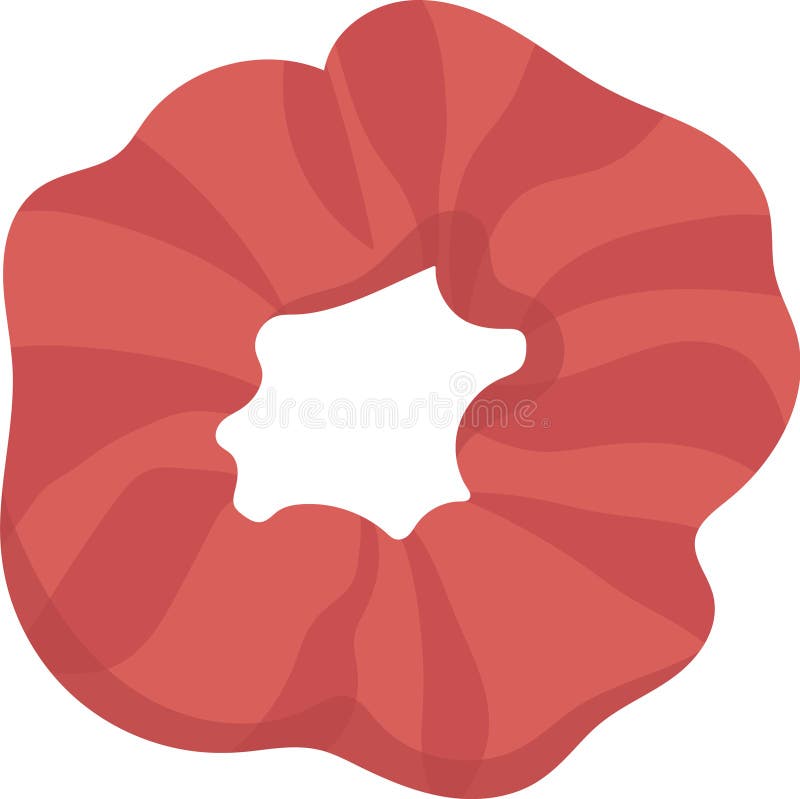 Hair Scrunchie Accessory stock vector. Illustration of salon - 285788034