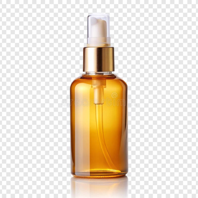 Hair Serum Isolated on White Background Stock Illustration ...