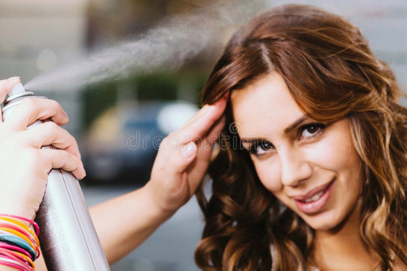 Hair spray stock image. Image of human, colour, care - 223781585