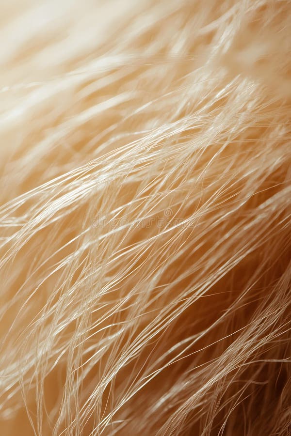 Hair Structure Revealed: Hair Strands Under a Microscope, Illustrating ...
