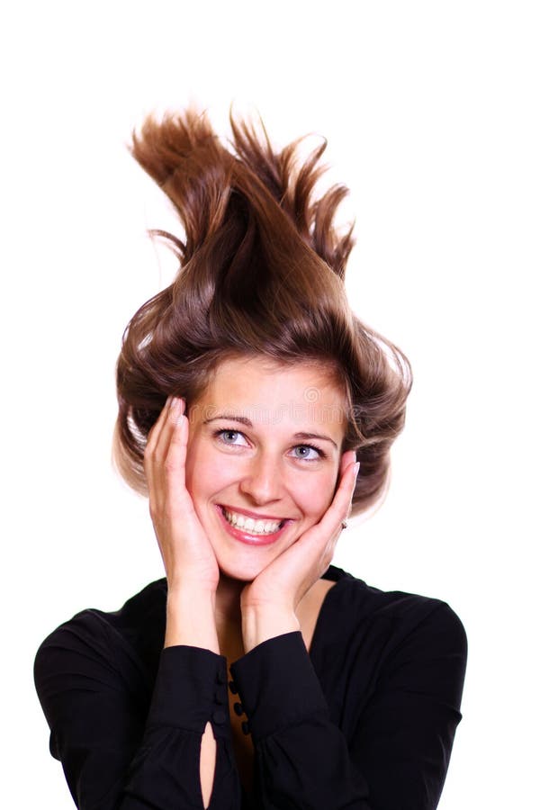 Hair style stock image. Image of happiness, people, emotions - 13619195