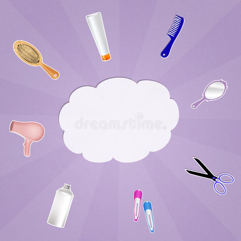 Hair style stock illustration. Illustration of retro - 42259186