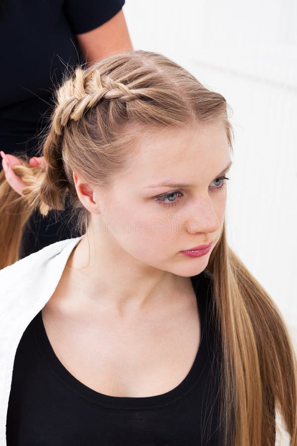 Hair styling stock image. Image of haircutting, girl - 24785267