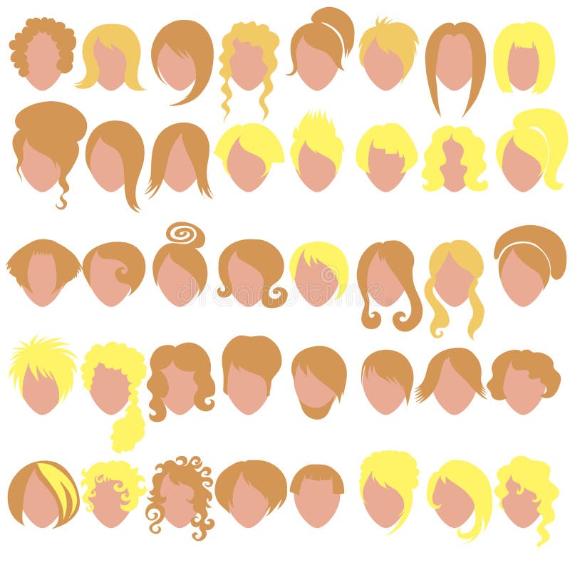 Hair styling stock vector. Illustration of attractive - 9404799