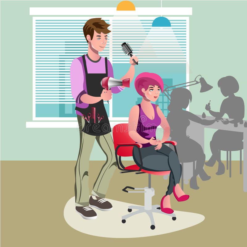 Cute barber character. stock vector. Illustration of barbershop - 93011998 Cute barber character. stock vector. Illustration of barbershop - 93011998