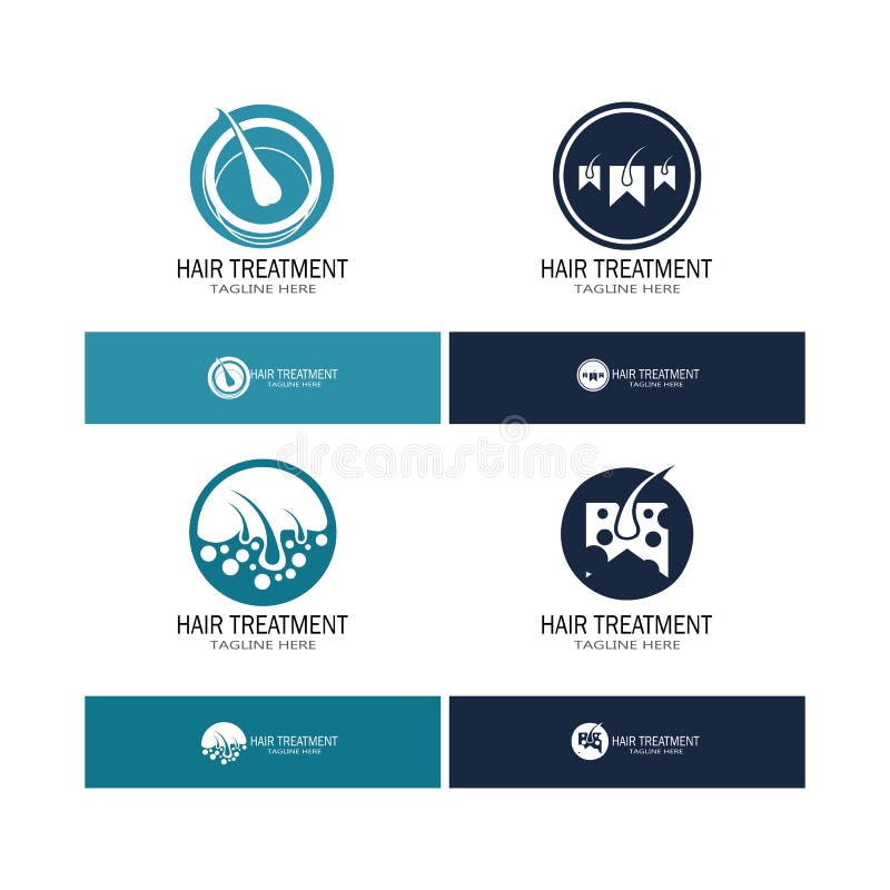 Hair Treatment Logo Removal Logo Vector Image Design Illustration Stock ...