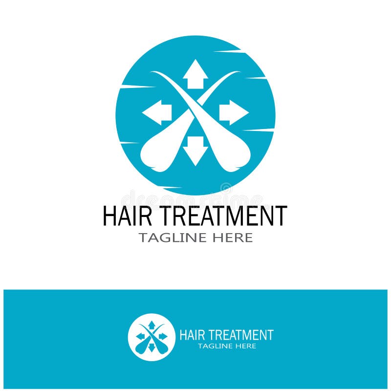 Hair Treatment Logo Removal Logo Vector Image Design Illustration Stock ...