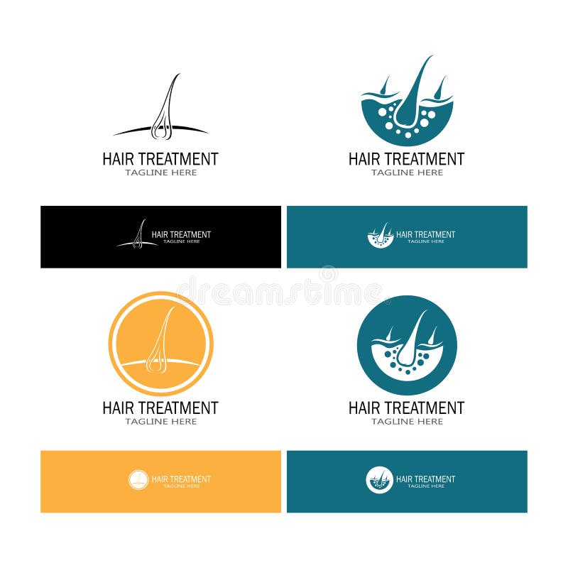 Hair Treatment Logo Removal Logo Vector Image Design Illustration Stock ...