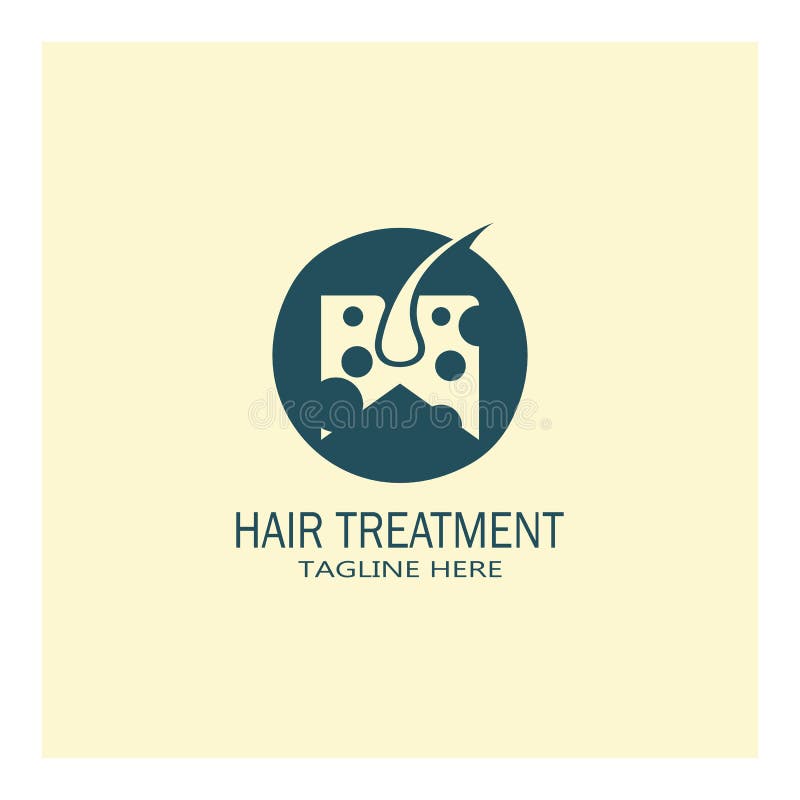 Hair Treatment Logo Removal Logo Vector Image Design Illustration Stock ...