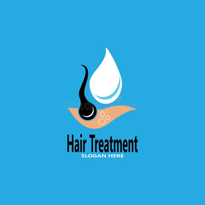 Hair Treatment Logo Vector Illustration Stock Vector - Illustration of ...