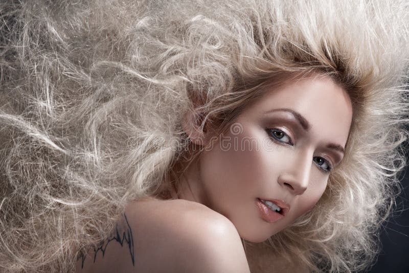 Hair volume stock image. Image of gorgeous, hair, coiffure - 19672257