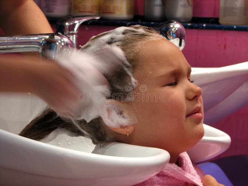 Hair wash stock image. Image of cosmetics, blond, girl - 12234027