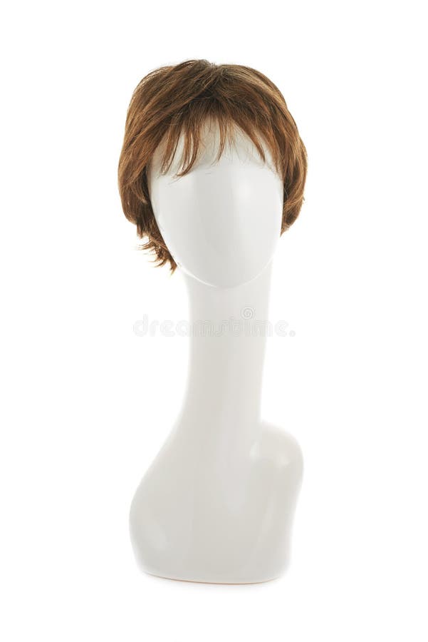 Hair Wig Over the Mannequin Head Set Stock Image - Image of artificial ...