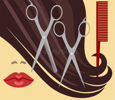 Scissors Haircut Stock Illustrations – 32,796 Scissors Haircut Stock ...