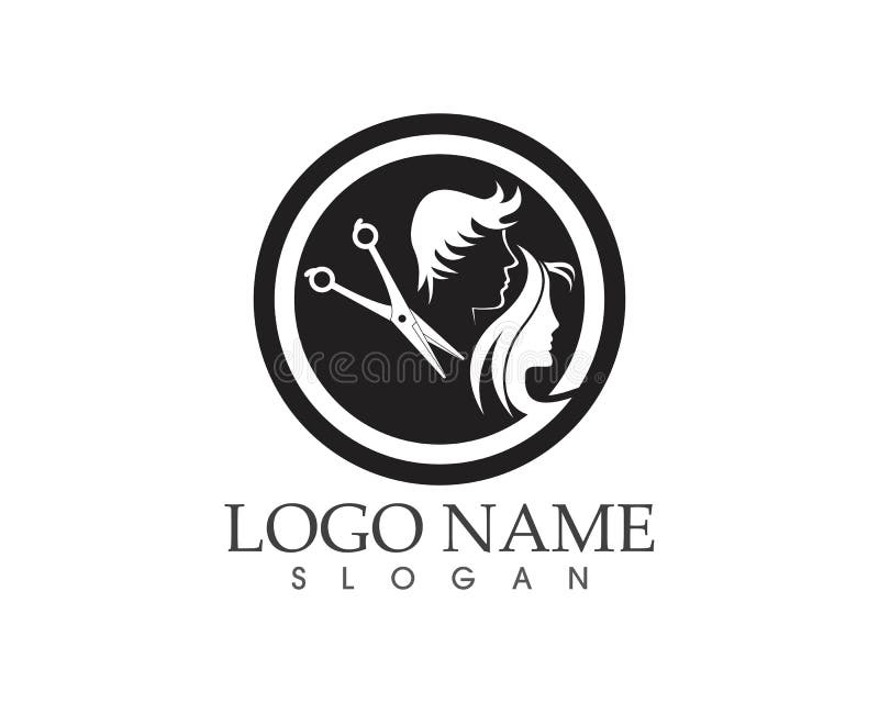 Haircut Style Logo Design Vector Illustration Stock Vector ...