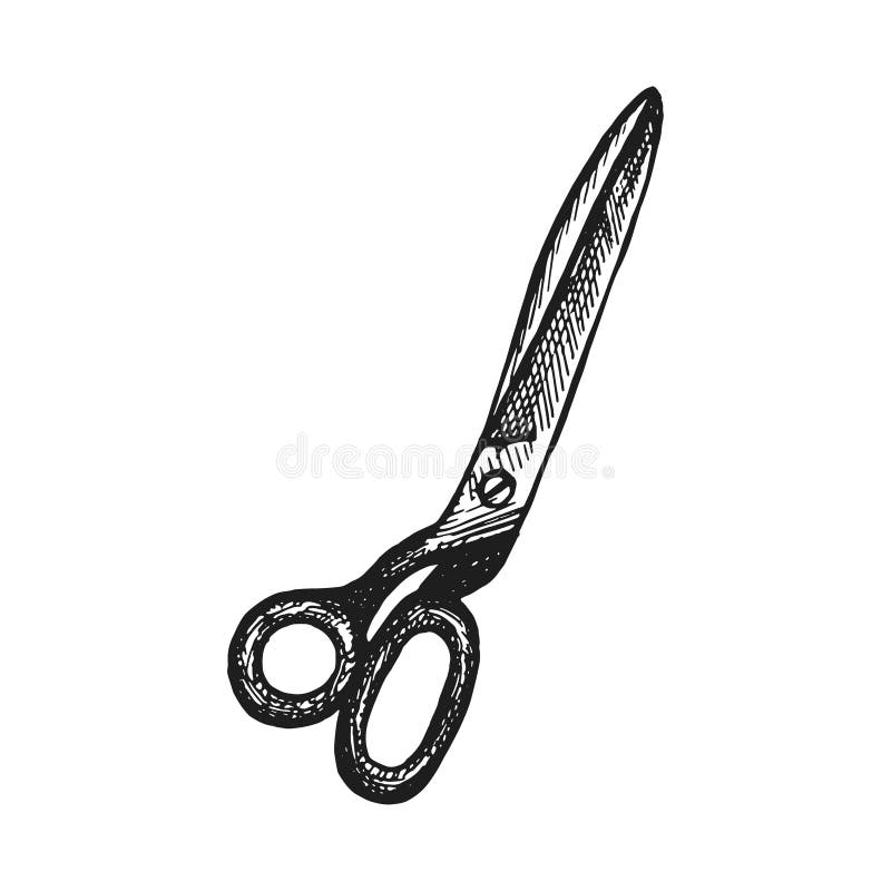 Open Scissors Sketch Stock Illustrations – 365 Open Scissors Sketch ...