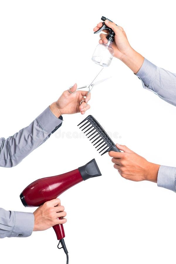 Hairdressing tools stock image. Image of haircare, bottle - 43734421
