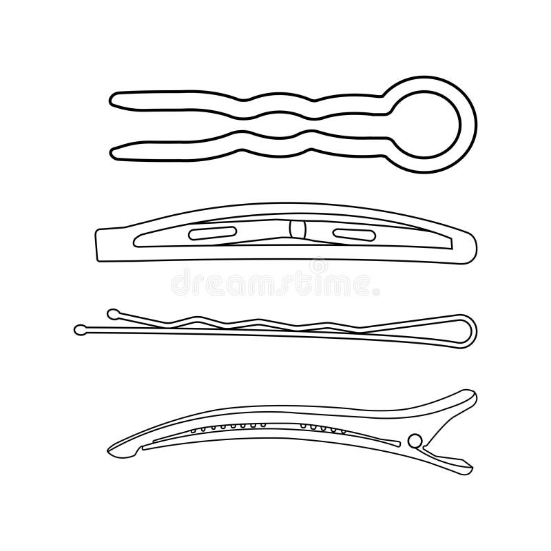 Hairpin icon stock vector. Illustration of clip, variety - 290193017