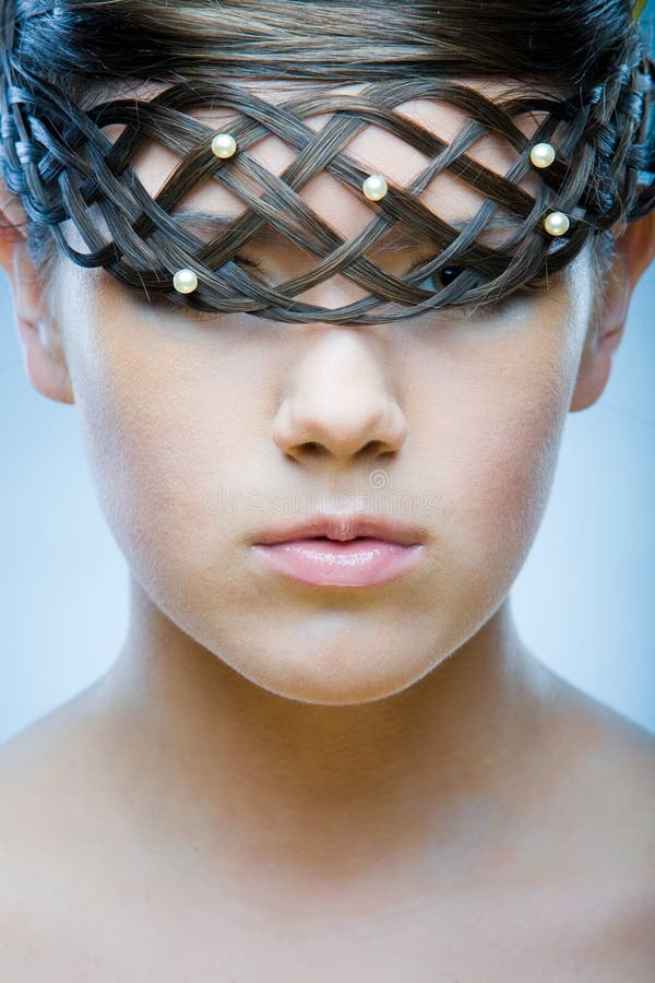 Hairstyle. Soft focus stock photo. Image of model, lifestyle - 9676276