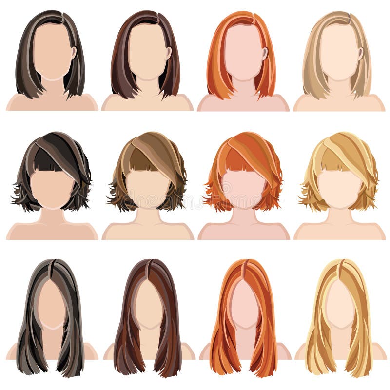 Hairstyles Stock Illustrations – 8,542 Hairstyles Stock Illustrations ...