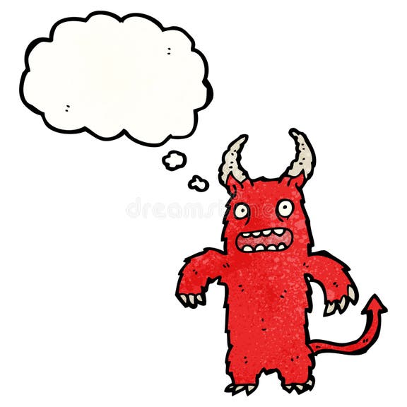 Hairy monster cartoon stock vector. Illustration of creature - 38030892