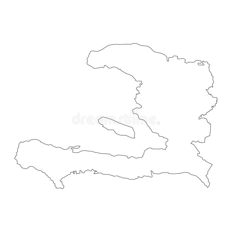 Haiti map icon stock illustration. Illustration of island - 346424659